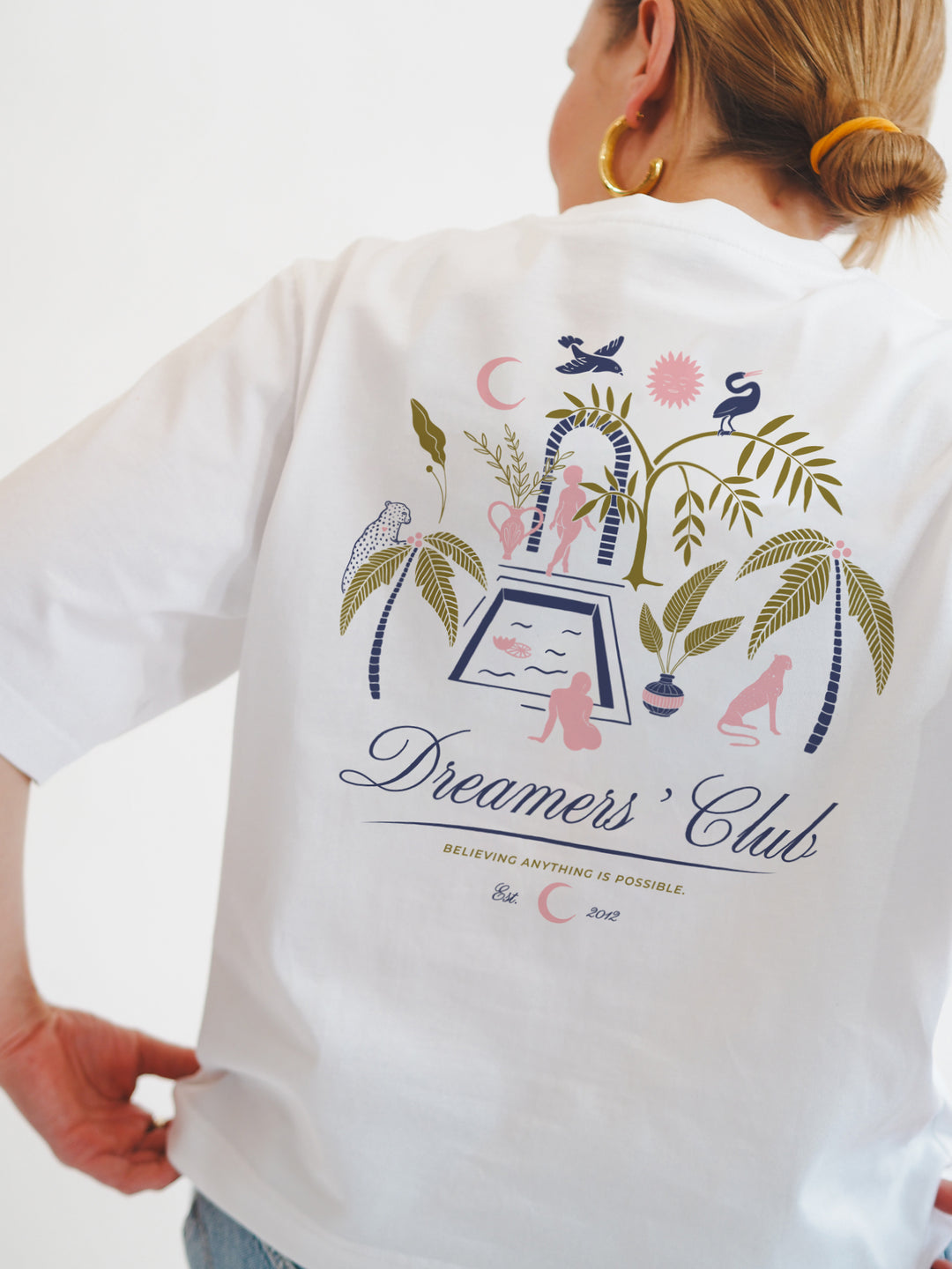 Dreamers' Club Boxy Tee, White – UHANA